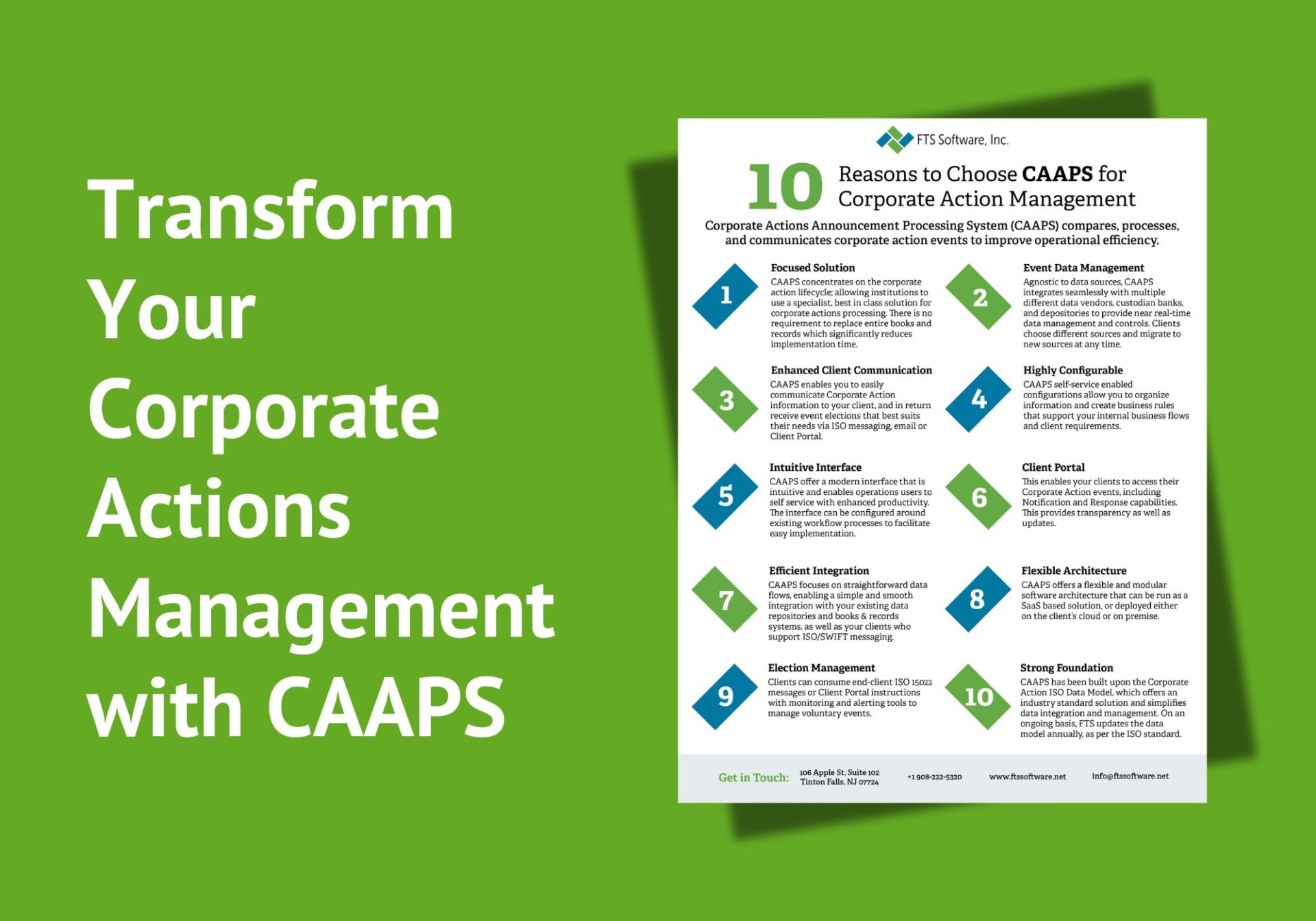 10 Reasons to Choose CAAPS for Corporate Actions Management - FTS ...
